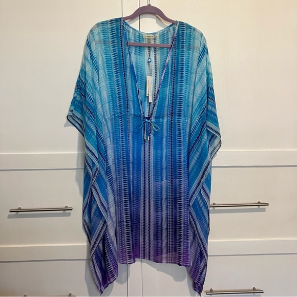 Bleu Rod Beattie | Swim | Bleu Rod Beattie Vibrant Striped Drawstring ...
